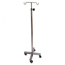 IV Stand Chrome Plated with Metal Base For Hospital